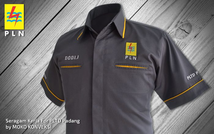 Baju Seragam Kerja Lapangan & Office PLN PLTD Padang | Konveksi Seragam ...